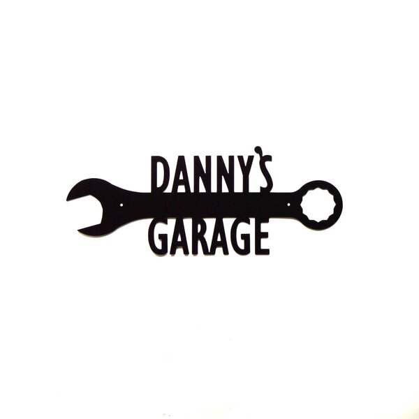 Knob Creek Metal Arts - Personalized Wrench Garage Sign - Military ...