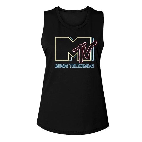 American Classics - Women's MTV Neon Sign Logo Tank - Discounts for ...