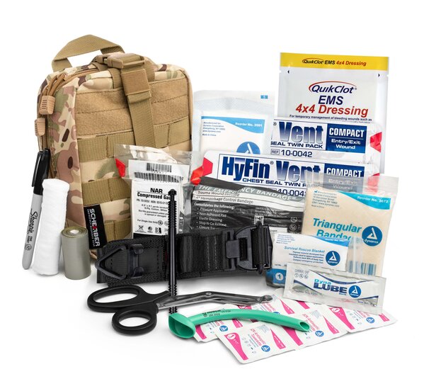 Scherber - Scherber Premium IFAK Kit Trauma Pack - Fully Stocked - Military & First Responder ...