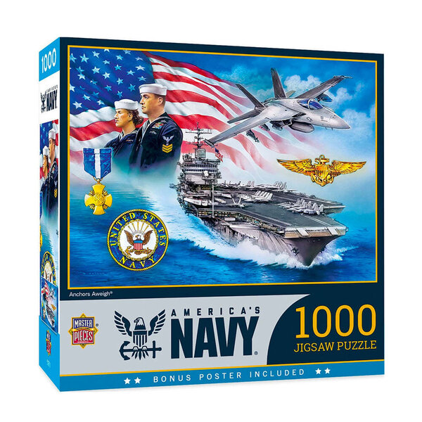 Navy Gear - US Navy Forged by the Sea 1000Pc Puzzle - Military & First ...