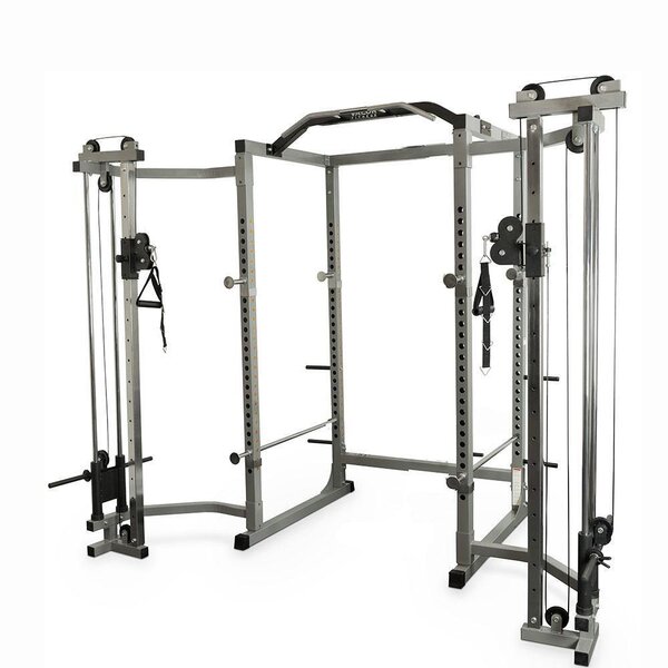 Valor Fitness - Pro 2.5x2.5 Power Rack w/ Cable Crossover Attachment ...