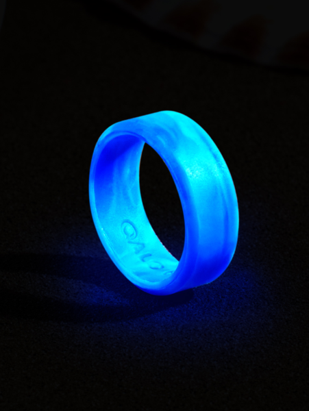QALO - Women's Bioluminescent Modern Silicone Ring - Military & First ...