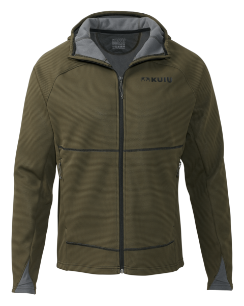 KUIU - Peloton 240 Full Zip Hoodie | Olive - Military & First Responder ...