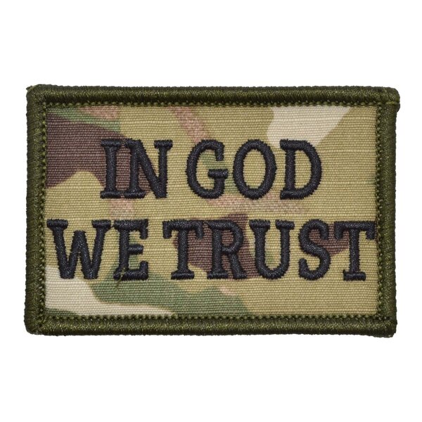 Notch - In God We Trust 2x3 Patch - MultiCam - Military & First ...