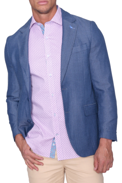 TailorByrd - Blue Herringbone Sport Coat - Military & First Responder ...