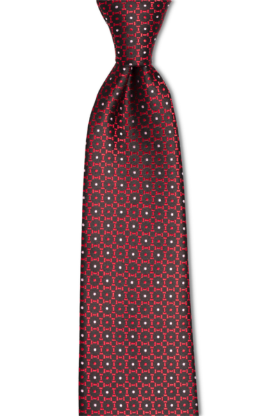 GoTie - Ruby Red Geometric Tie - Military & First Responder Discounts ...