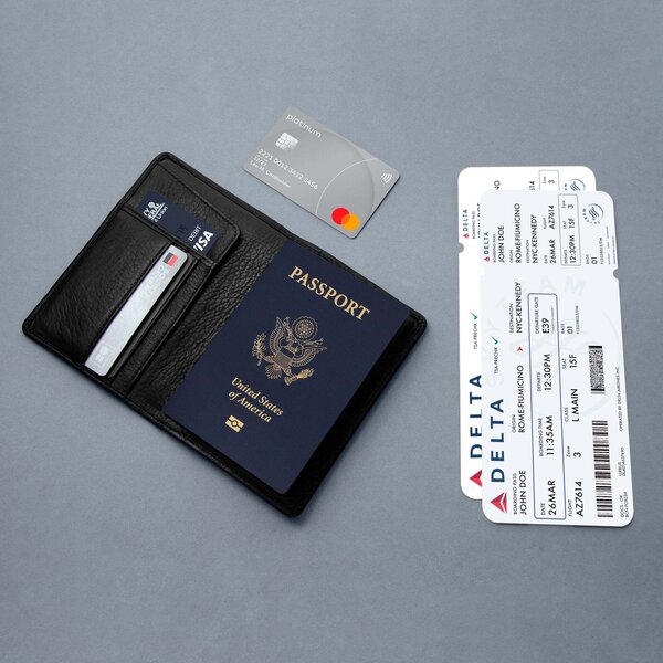 John Candor - Passport Wallets - Boarding Pass, Cards, Cash, Coins ...