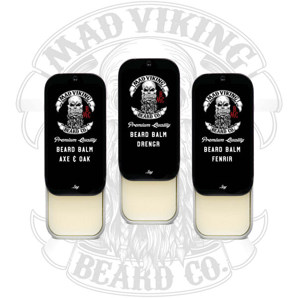 Mad Viking - MAD VIKING SAMPLE BEARD BALM 3 PACK - Military & First ...