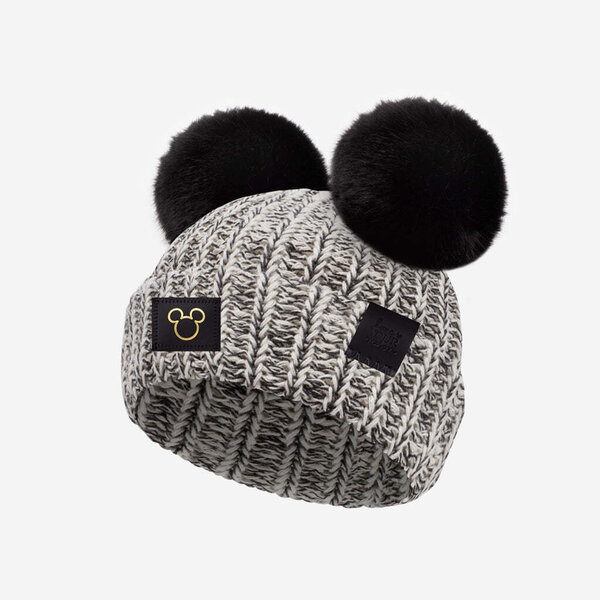 Love Your Melon - Disney's Mickey Mouse Baby Black Speckled Double Pom ...