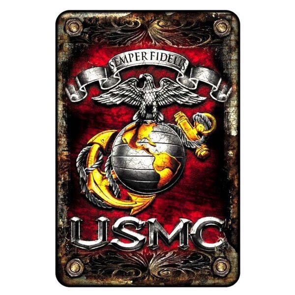 Marines Gear - USMC EGA Semper Fidelis Parking Sign - Military & First Responder Discounts | GOVX