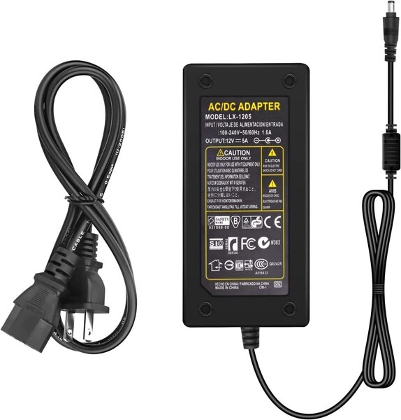 Kings Outdoor Lighting - LED Strip Lights 12V 5A 60W Power Supply, LED ...