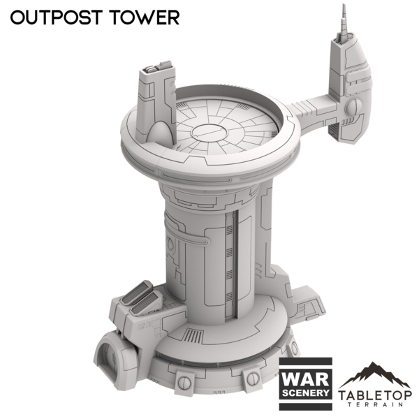 Tabletop Terrain - Taui Outpost Tower - Military & First Responder ...