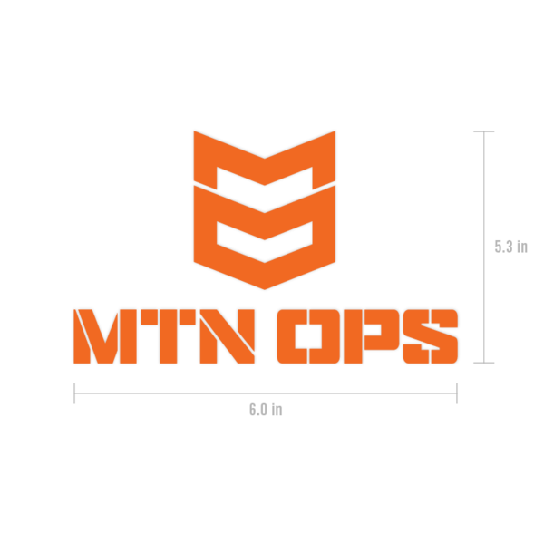 MTN OPS - MTN OPS VINYL DECAL - Military & First Responder Discounts | GOVX