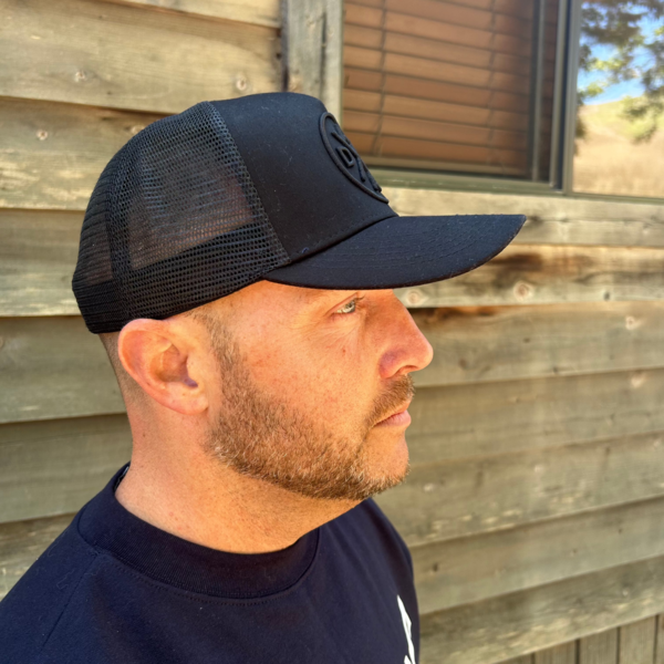 Mama X™ Brand - Dada X™ Blackout Premium Trucker Hat Curved Brim - Military & First Responder ...