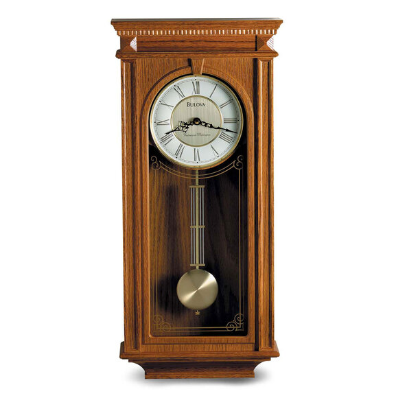 Bulova - Manorcourt Wall Chime Clock - Military & Gov't Discounts | GOVX