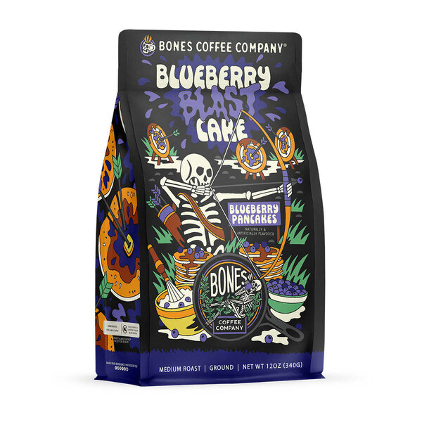 Bones Coffee Company - Blueberry Blast Cake | 12oz - Military & First ...