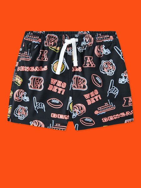 Chubbies Shorts - The Neon Bengals (NFL Toddler Swim Trunk) - Military ...