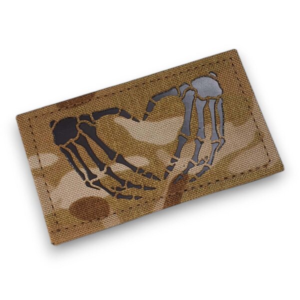 838 Patches - Skeleton Heart - Military & First Responder Discounts | GOVX