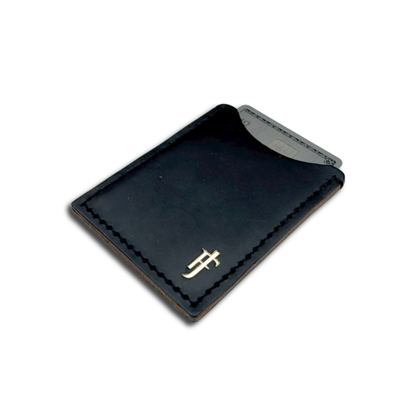 Jack Foster - Slim Card Case | Horween Chromexcel | Black - Military ...