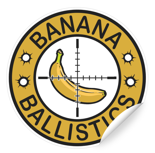 Bunker Branding Co. - Banana Ballistics Logo Sticker - Military & First ...